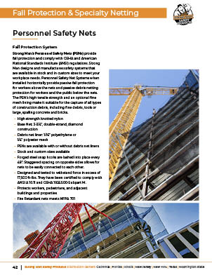 STRONG MAN Safety Products | Product Catalog
